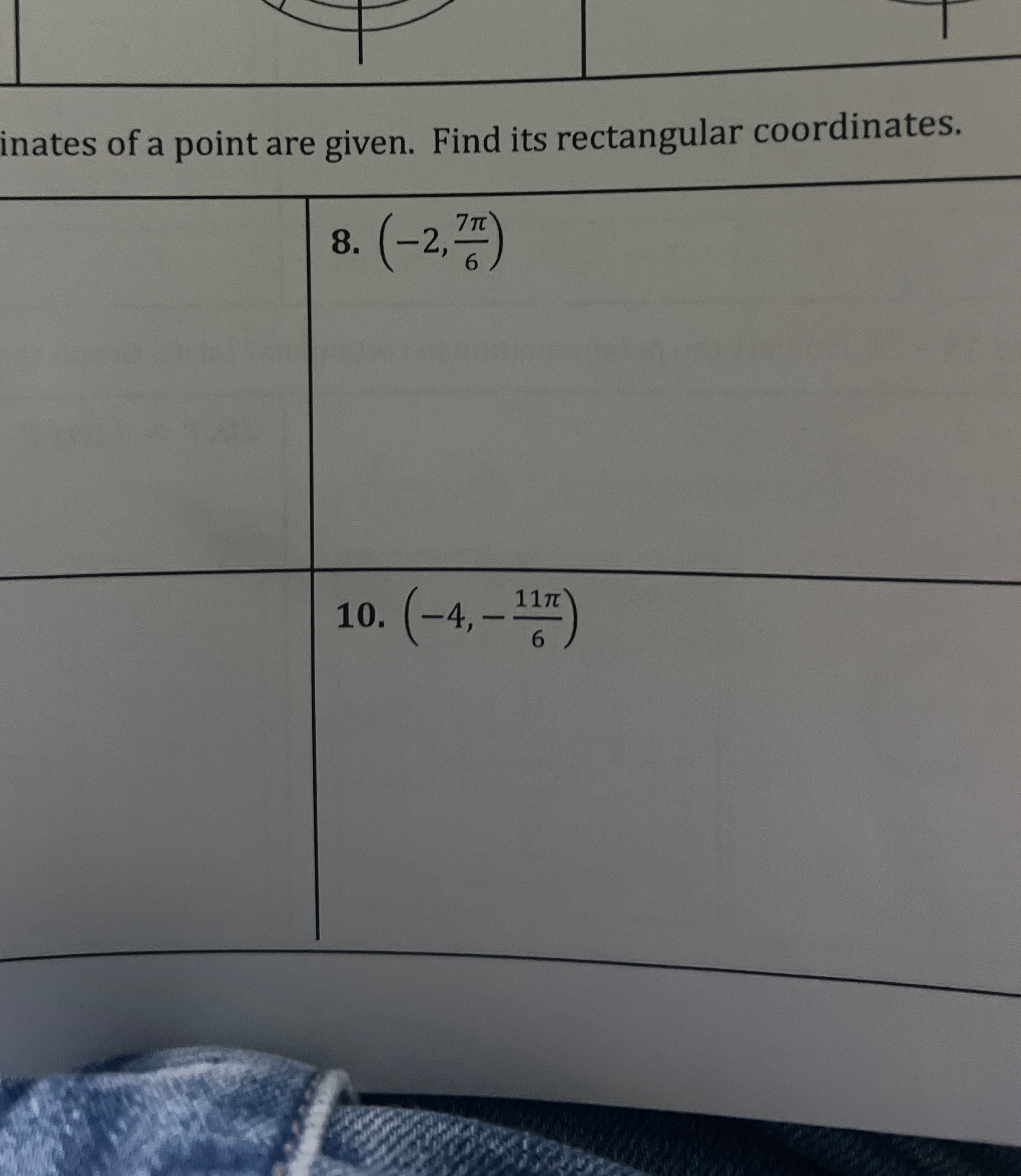 Solved inates of a point are given. Find its rectangular | Chegg.com