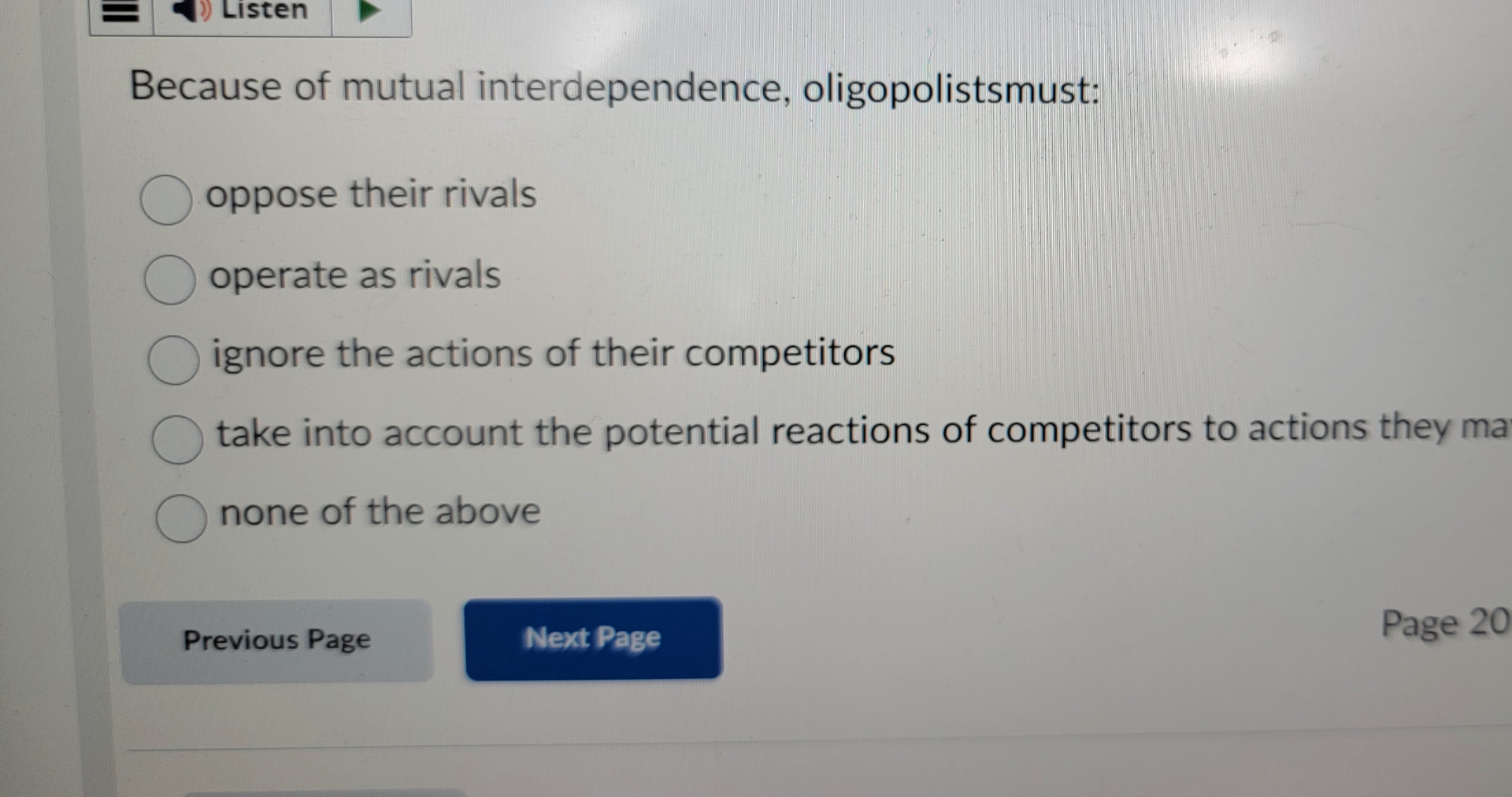 Solved Because of mutual interdependence, | Chegg.com