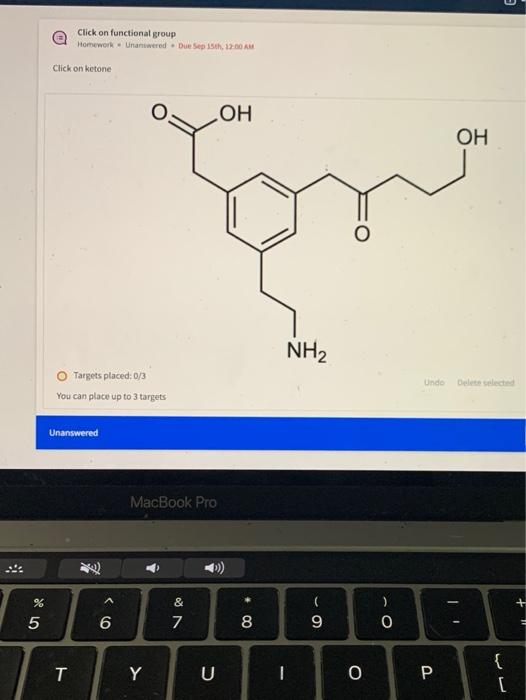 Solved Click on functional group Homework. Unanswered. Due | Chegg.com