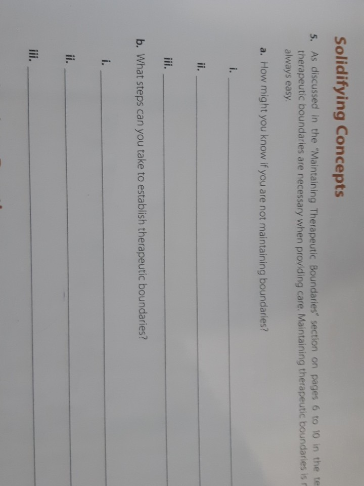 Solved Solidifying Concepts 5. As discussed in the | Chegg.com