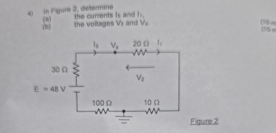 Solved In Figure 2, ﻿determine(a) ﻿the currents is and | Chegg.com