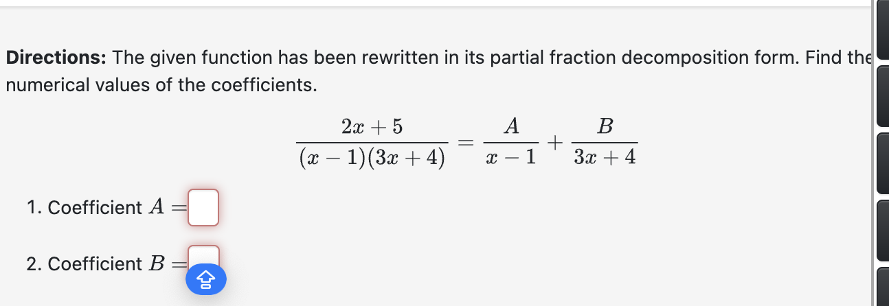 Solved Directions: The given function has been rewritten in | Chegg.com