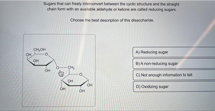 Solved Sugars that can freely interconvert between the | Chegg.com