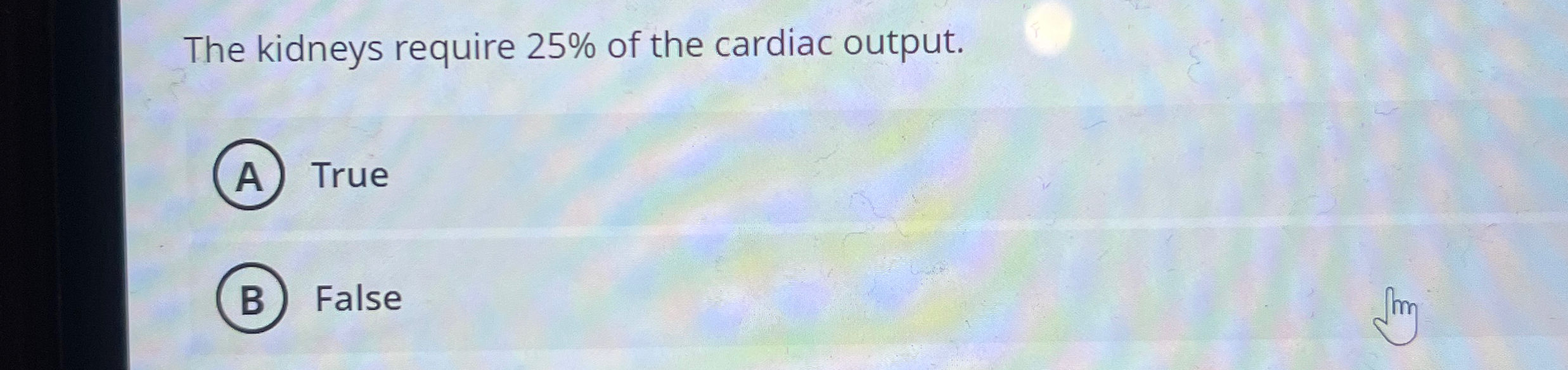 Solved The kidneys require 25% ﻿of the cardiac | Chegg.com