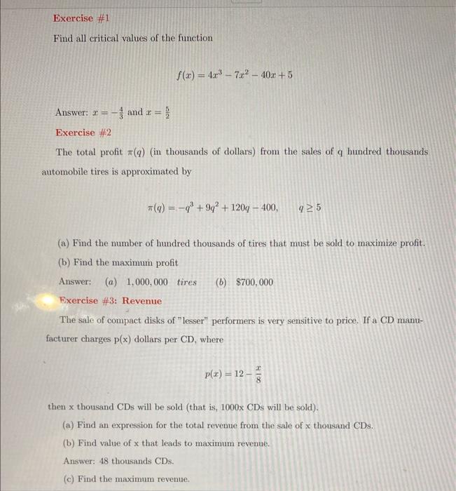 Solved Find all critical values of the function | Chegg.com