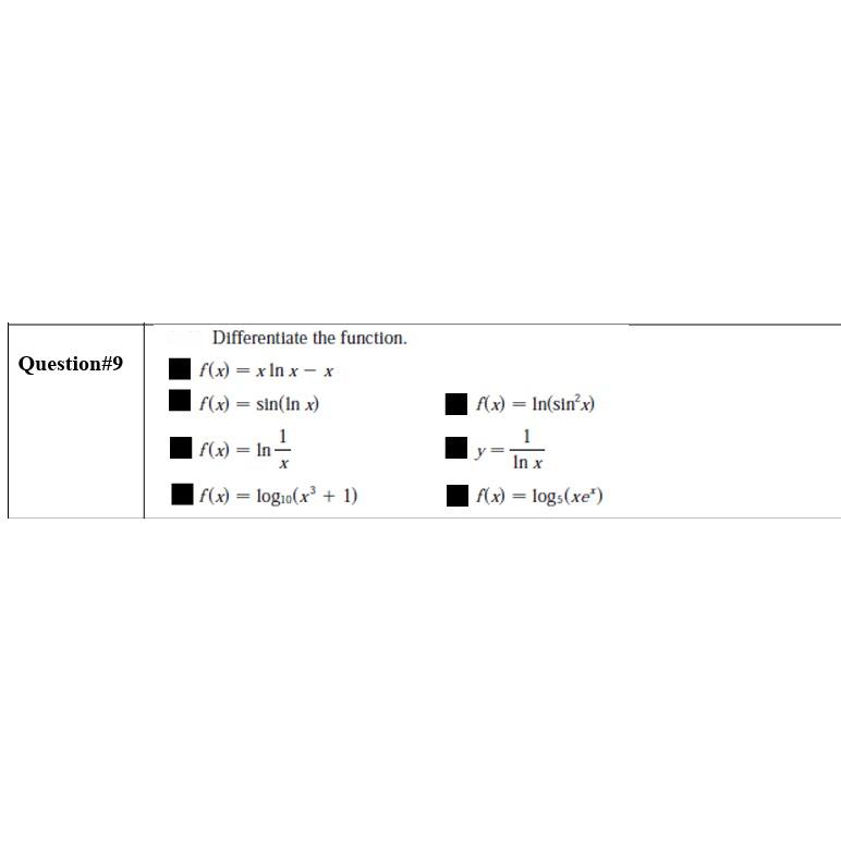 Solved Differentiate the function. | Chegg.com