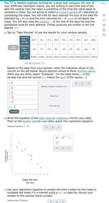 Solved You a robotics engineer working for a large tech | Chegg.com