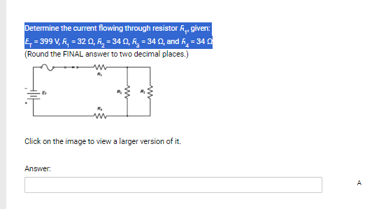 Solved Determine the current flowing through resistor F1, | Chegg.com