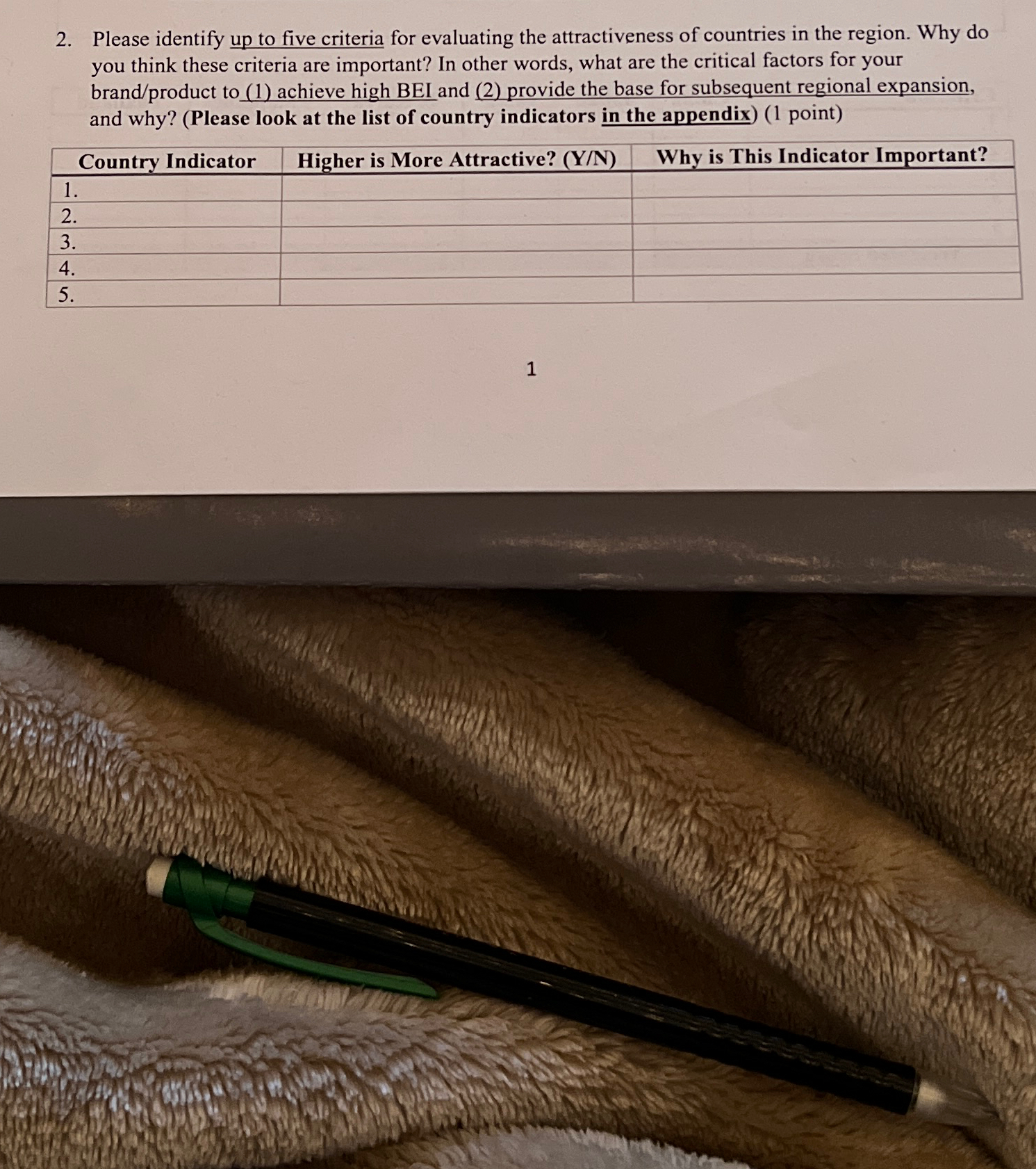 Solved Please identify up to five criteria for evaluating | Chegg.com