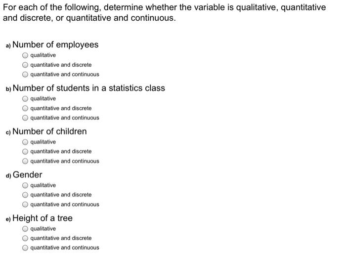 Solved For each of the following, determine whether the | Chegg.com Solved For each of the following, determine whether the | Chegg.com