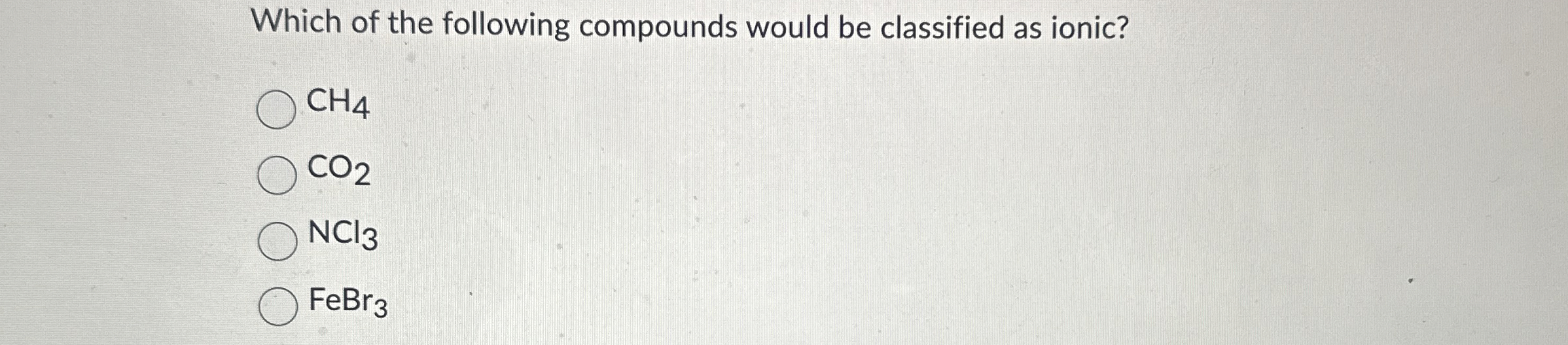 Solved Which of the following compounds would be classified | Chegg.com
