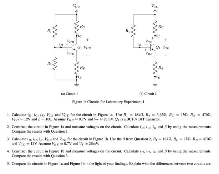 Solved (a) Circuit 1 (b) Circuit 2 Figure 1: Circuits for | Chegg.com