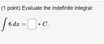 Solved (1 point) 6.** 6 + cos3 u du = cos2 u (1 point) | Chegg.com
