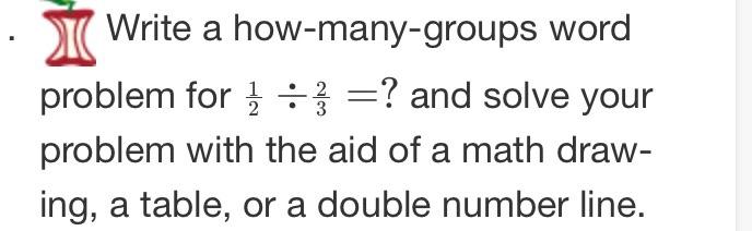 Solved 1 2 2 3 Write a how-many-groups word problem for ] : | Chegg.com