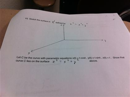 Solved Let C be the curve with parametric equation x(t)=t | Chegg.com