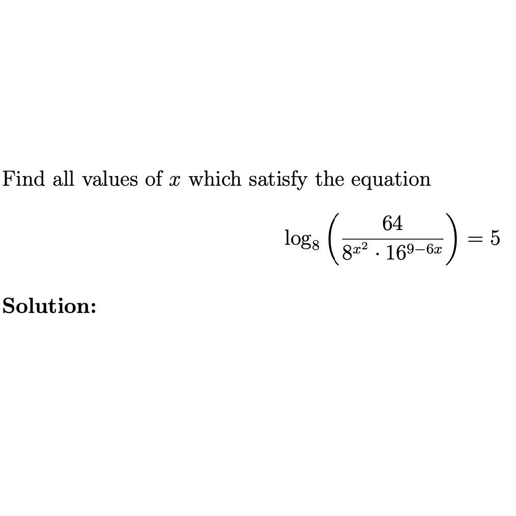 Solved Find all values of x ﻿which satisfy the | Chegg.com