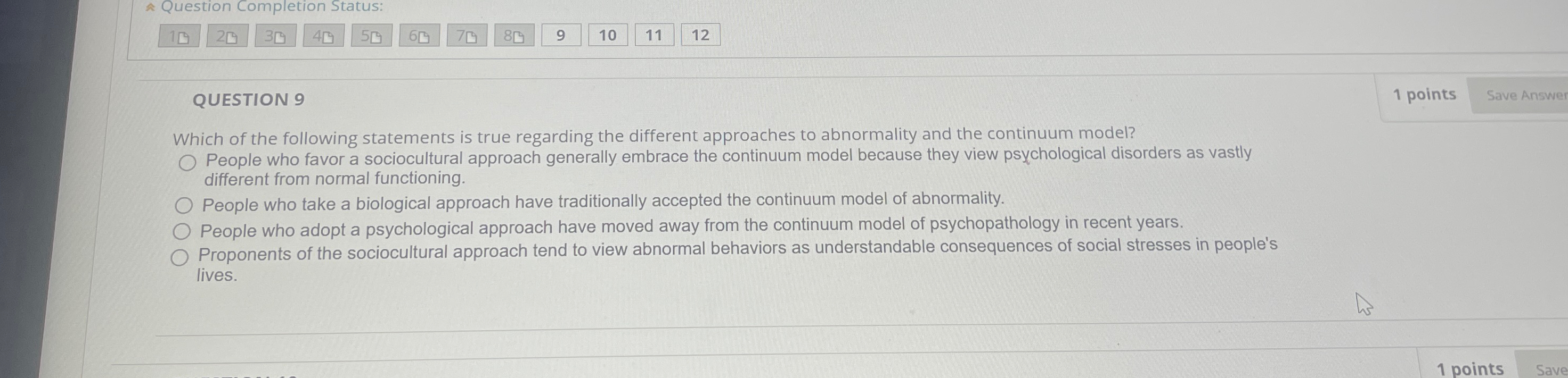Solved QUESTION 91 ﻿pointsWhich of the following statements | Chegg.com