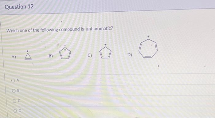 Solved Which statement concerning the following compounds is | Chegg.com