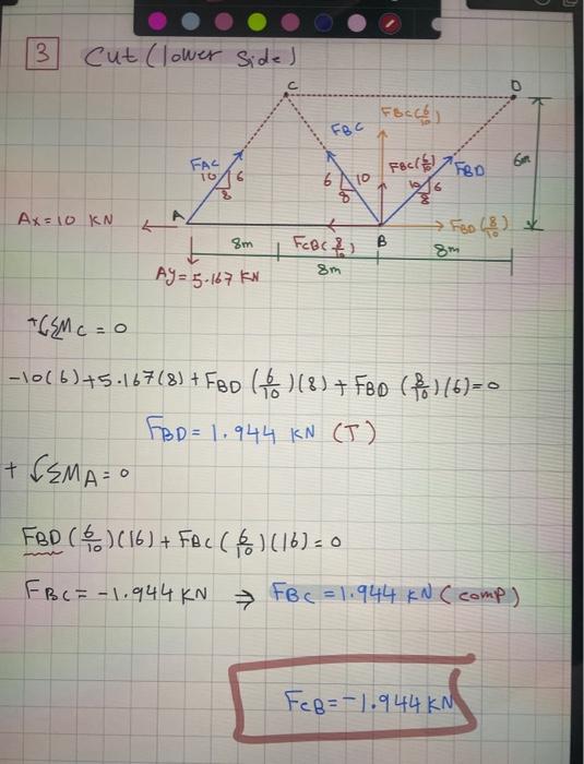 Solved please provide me with the equation to find Fcb.known | Chegg.com