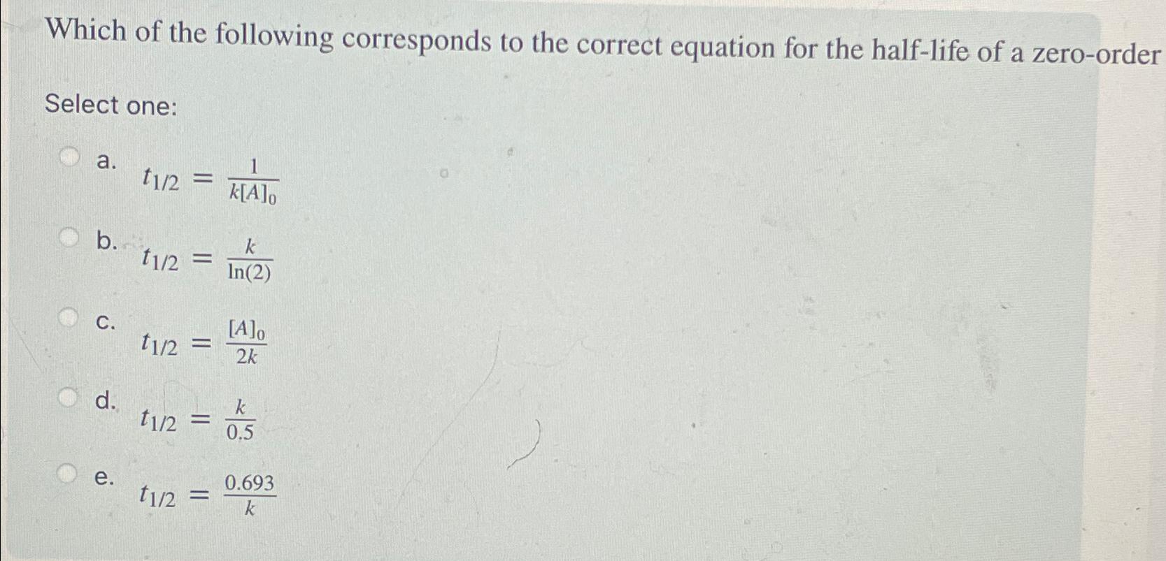 Solved Which of the following corresponds to the correct | Chegg.com