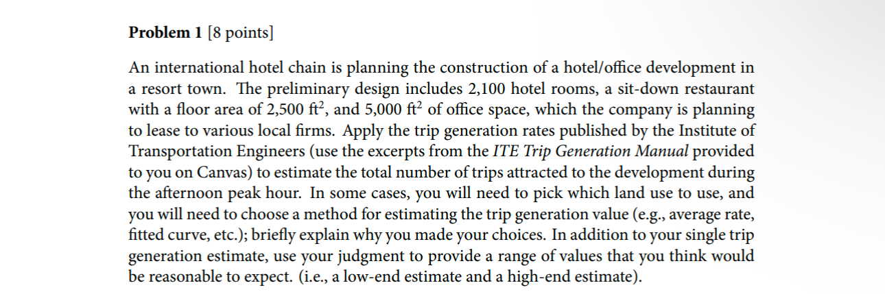 Solved Problem 1 [8 ﻿points]An international hotel chain is | Chegg.com