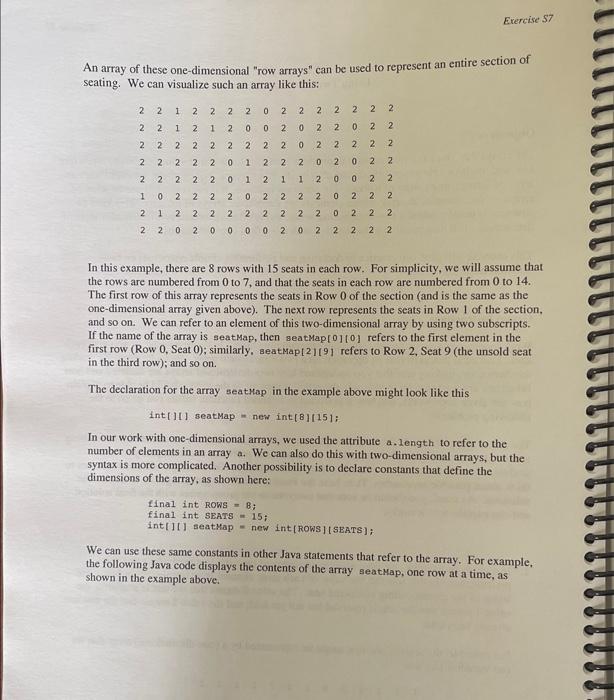 Objectives The arrays that you have worked with in | Chegg.com