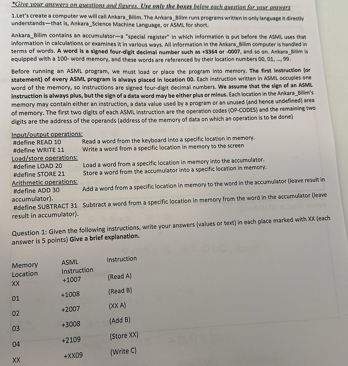 Solved *Give your answers on questions and figures. Use only | Chegg.com