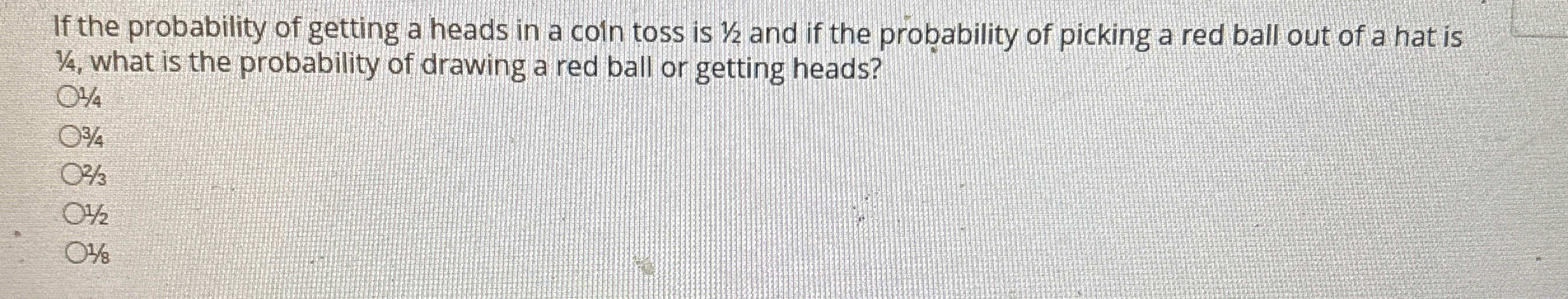 Solved If the probability of getting a heads in a coin toss | Chegg.com