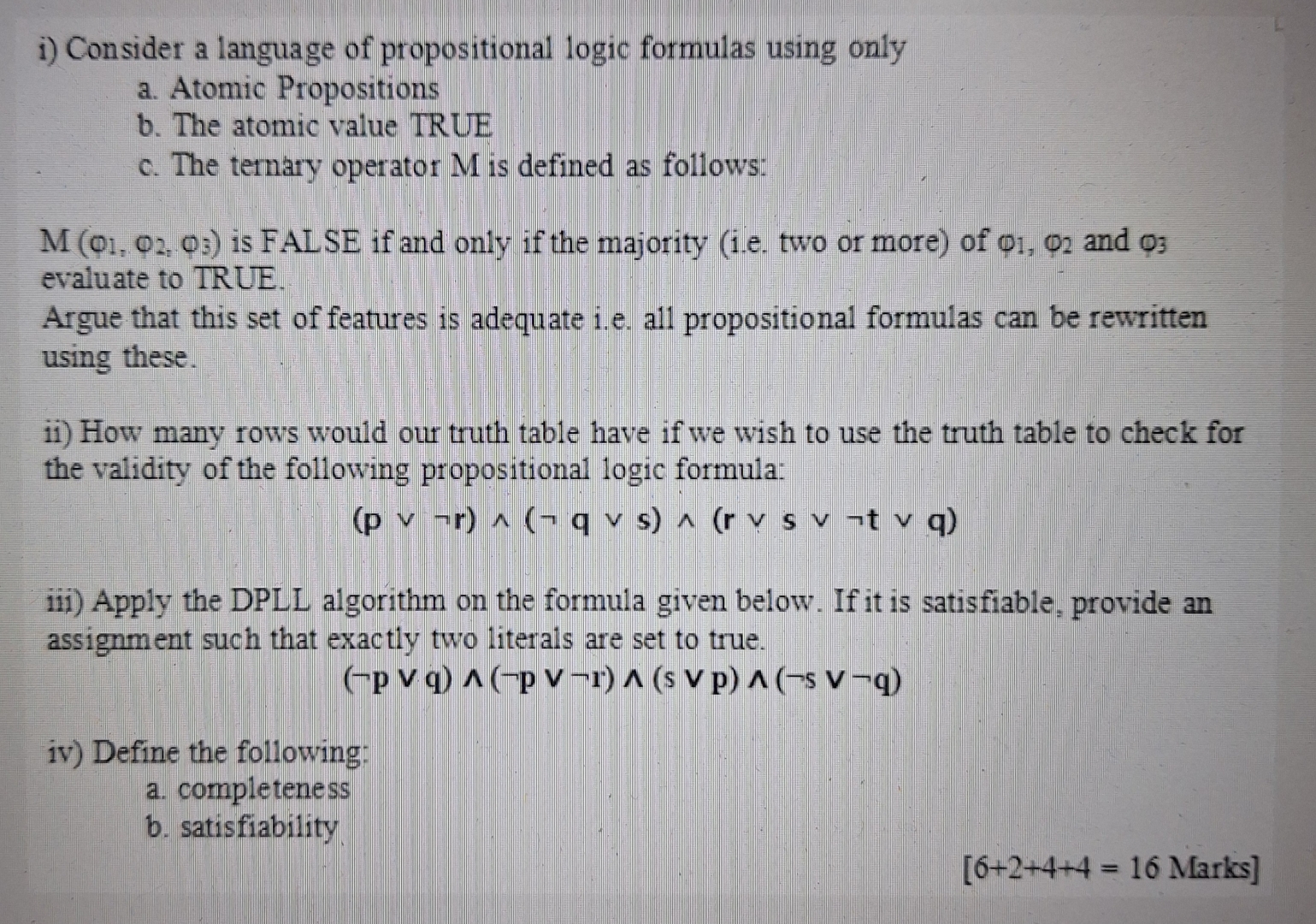 Solved I consider A Language Of Propositional Logic
