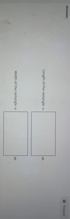 Solved The perimeter of a rectangle is 44 meters, and the | Chegg.com
