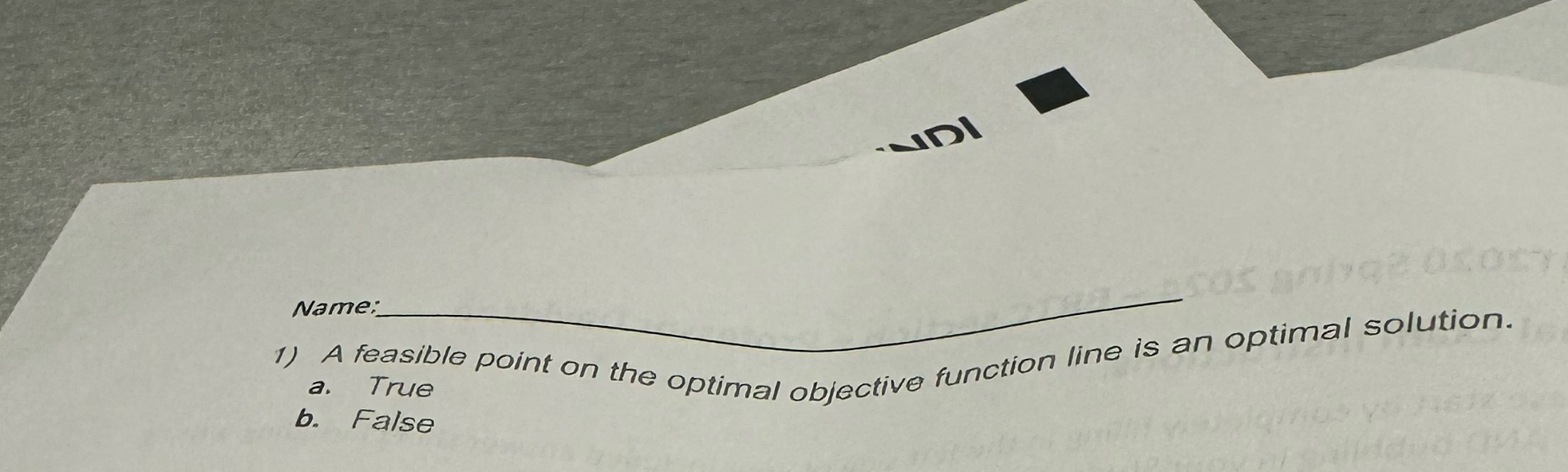 Solved Name: q, 1) ﻿A feasible point on the optimal | Chegg.com