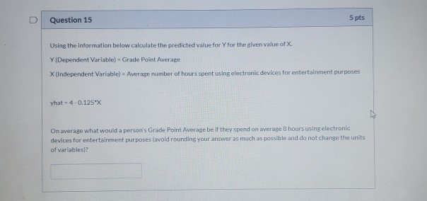 Solved Using the information below calculate the predicted | Chegg.com