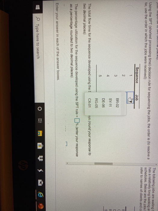 Solved Using the FCFS (first come, first served) decision | Chegg.com