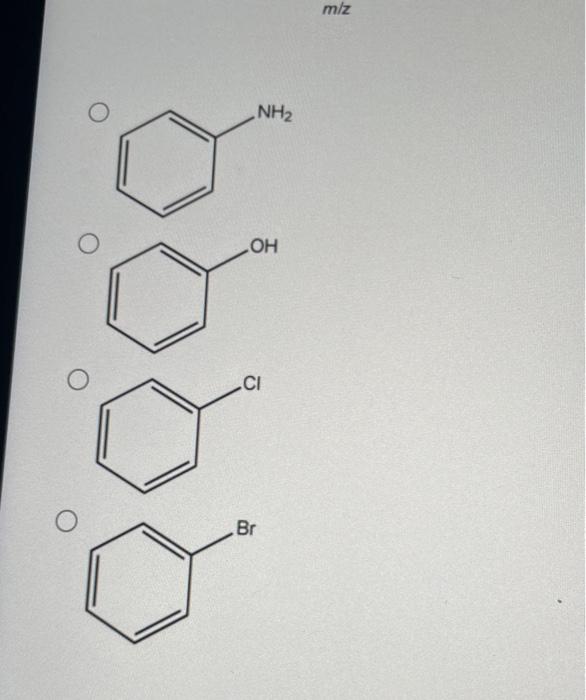 Solved Select the correct compound for the following | Chegg.com
