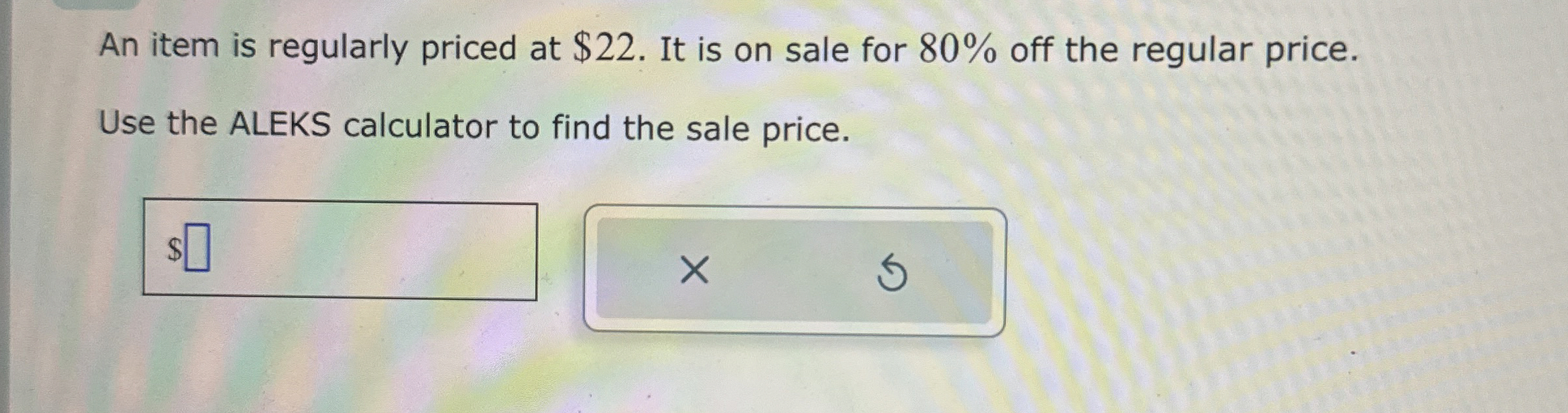 Solved An item is regularly priced at $22. ﻿It is on sale | Chegg.com