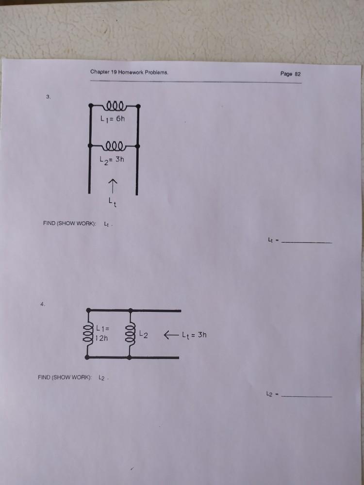 Solved NAME Course Section Instructor HOMEWORK PROBLEMS FOR | Chegg.com