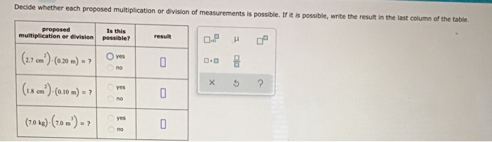 Solved Decide whether each proposed multiplication or | Chegg.com