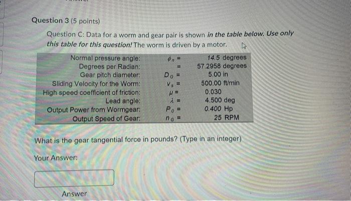 Solved Question B: Data for a helical gear pair is shown in | Chegg.com