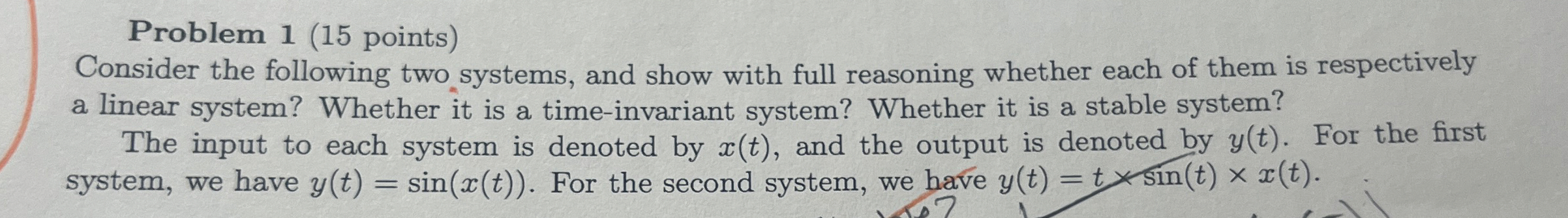 Solved Problem 1 (15 ﻿points)Consider the following two | Chegg.com