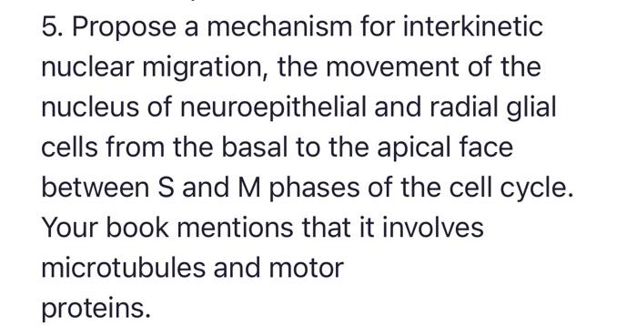 Solved 5. Propose a mechanism for interkinetic nuclear | Chegg.com