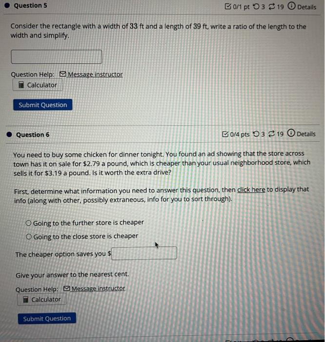 Solved Consider the rectangle with a width of 33ft and a | Chegg.com