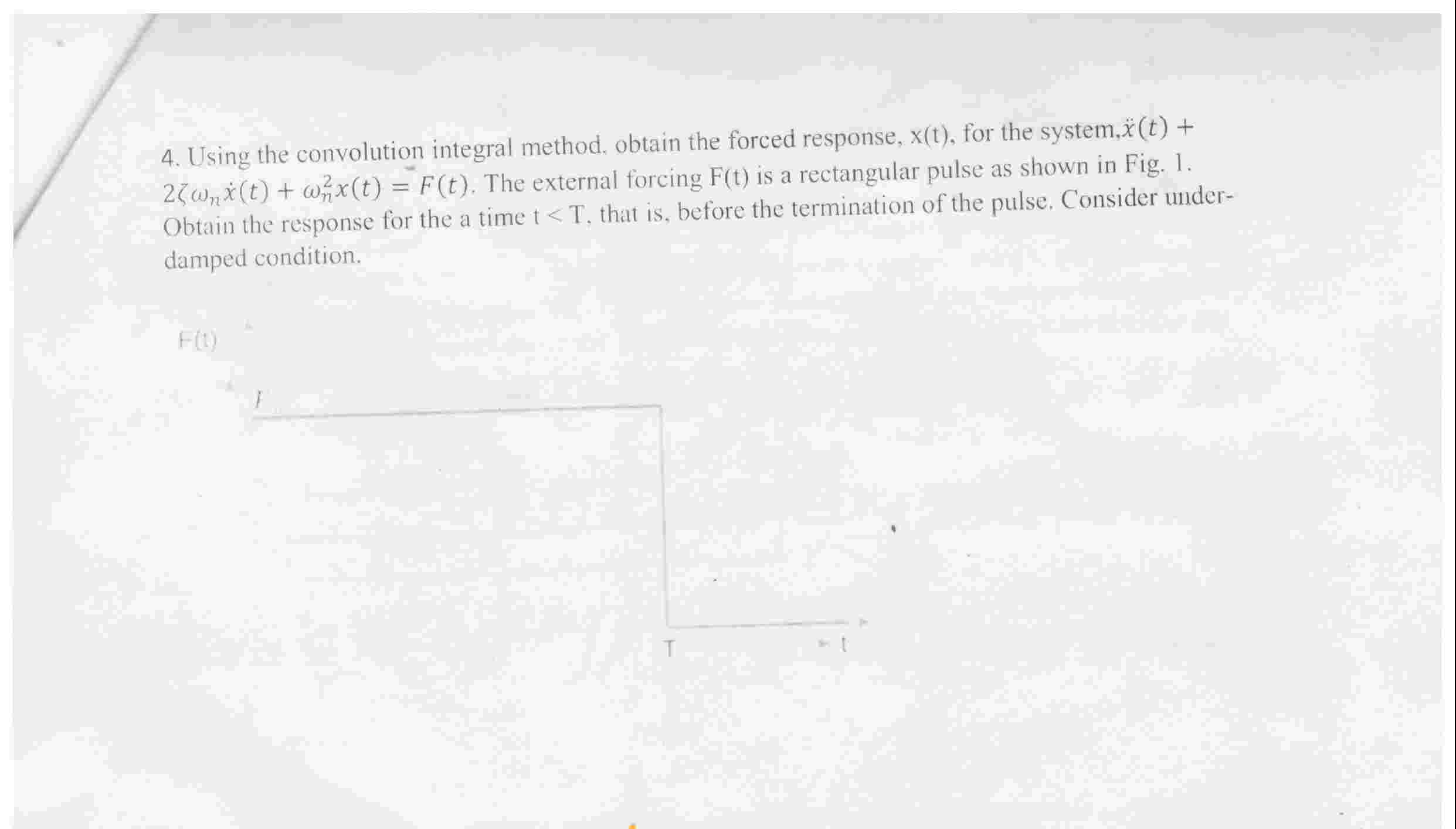 Solved Using the convolution integral method. obtain the | Chegg.com