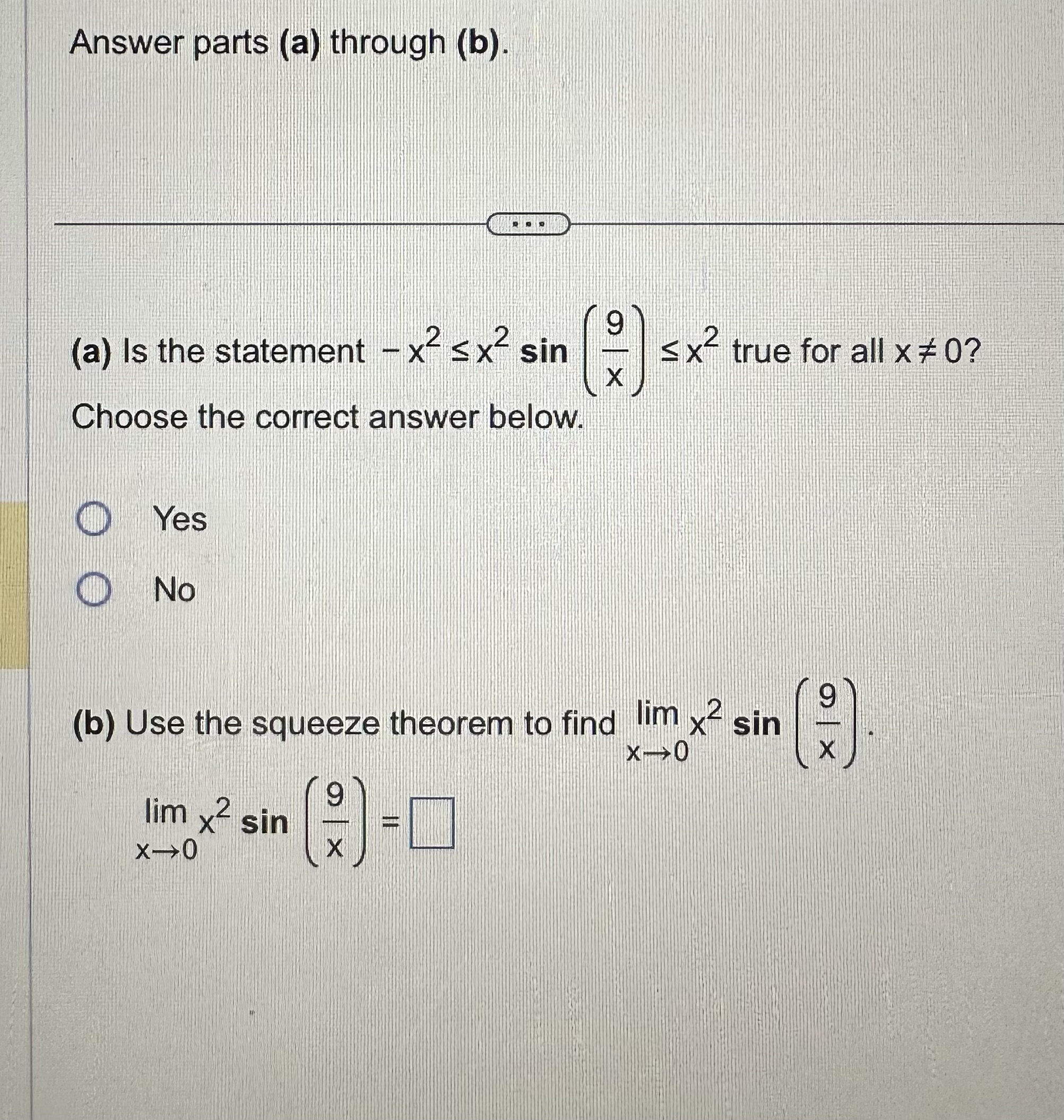 Solved Answer parts (a) through (b).\\n(a) Is the statement | Chegg.com