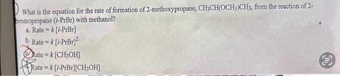 Solved What is the equation for the rate of formation of | Chegg.com