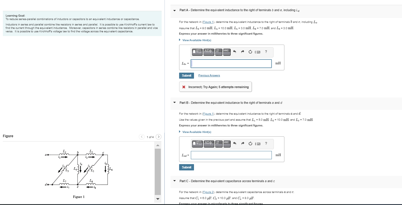 Solved Learning Goal:To reduce series-parallel combinations | Chegg.com