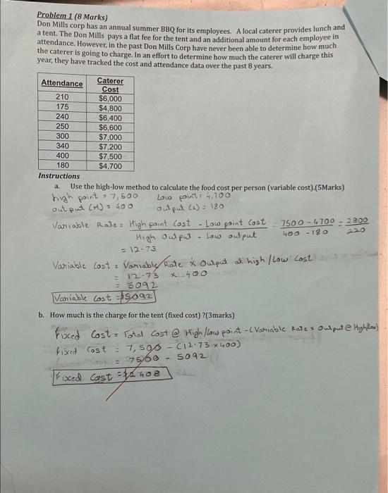 Solved Problem 1 ( 8 Marks) Don Mills corp has an annual | Chegg.com