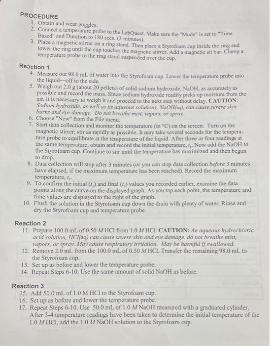Solved POST-LAB QUESTION Describe in detail the process you | Chegg.com