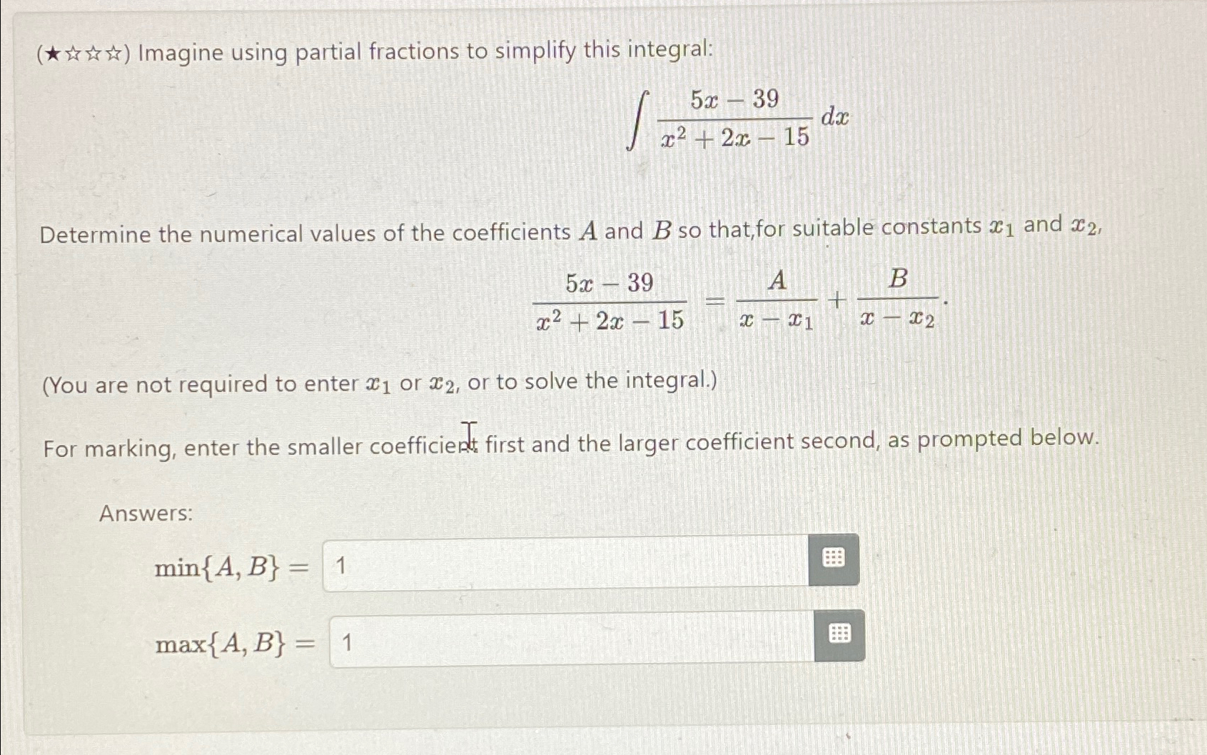 Solved (***ℏℏ) ﻿Imagine using partial fractions to simplify | Chegg.com