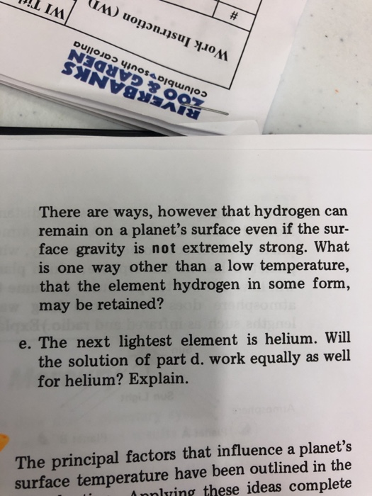 Solved parts 8. Sun The concepts of surface gravity and | Chegg.com