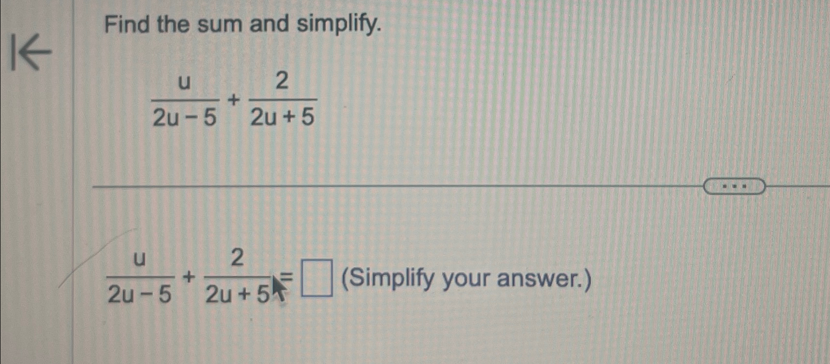 Solved Find the sum and | Chegg.com
